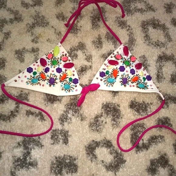Victoria's Secret | Swim | Rare Victorias Secret Gemstone Swimsuit Top ...